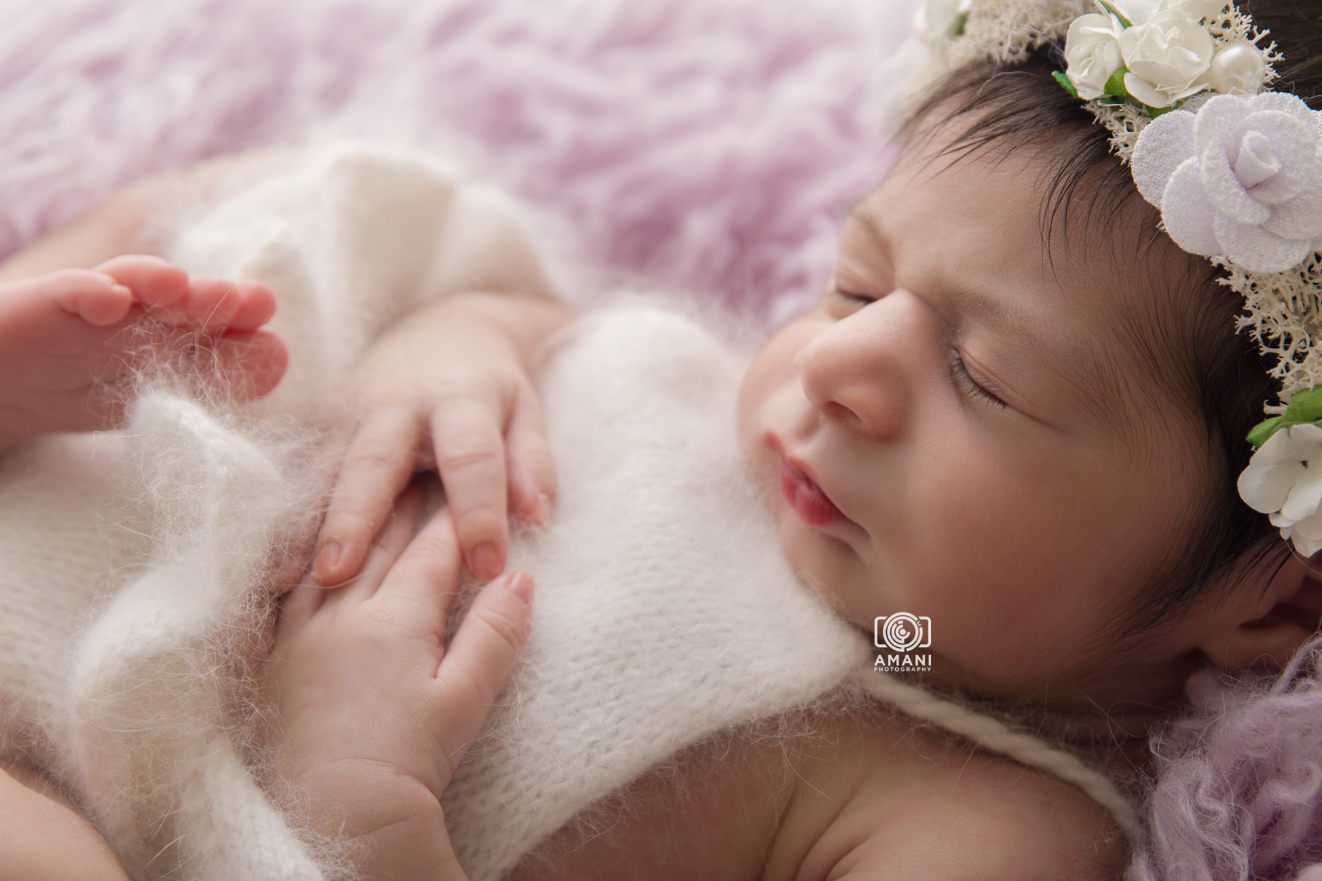 Baby Reem Newborn Photo Session - Amani Photography